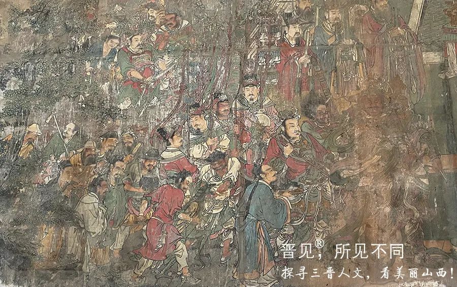 Danqing on the wall~September 15th, the frescoes in the temple are ...