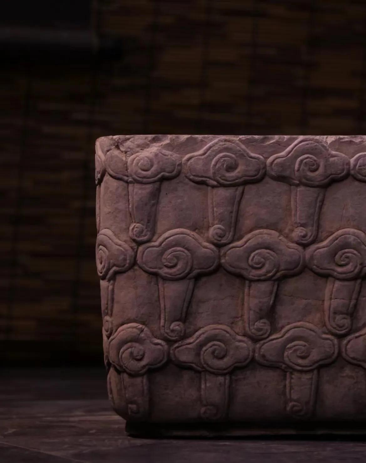 Yunwen type stone basin Qing Dynasty, bluestone.The stone basin is ...