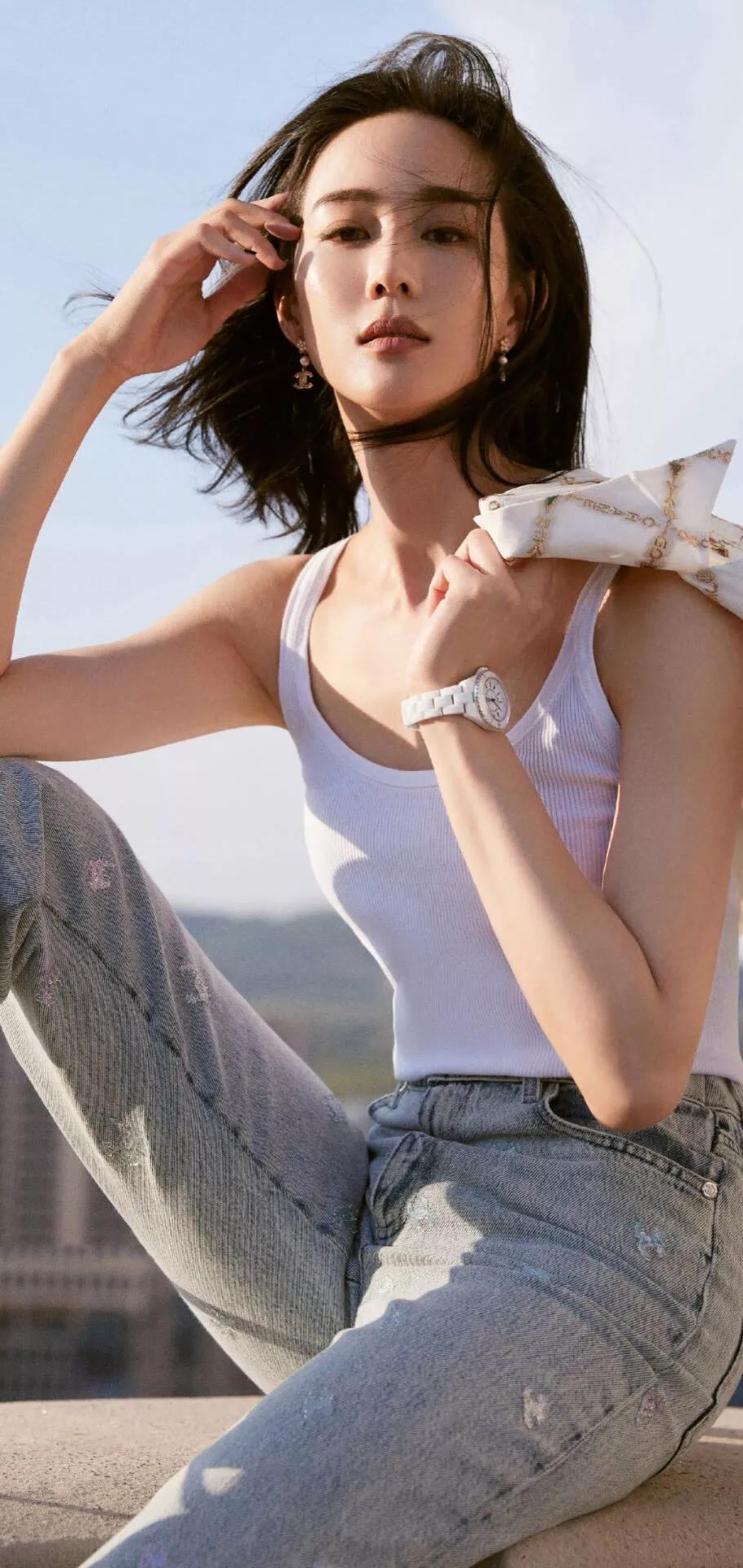 Zhang Junning, the goddess of temperament, is a beauty who loves ...