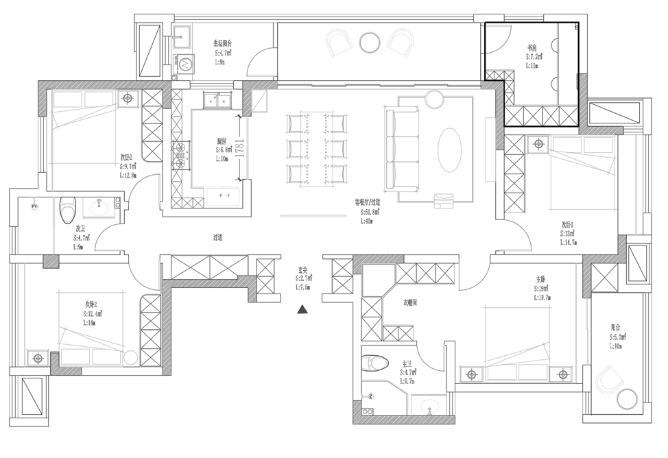 156 square meters of modern minimalist style, the landscape balcony ...