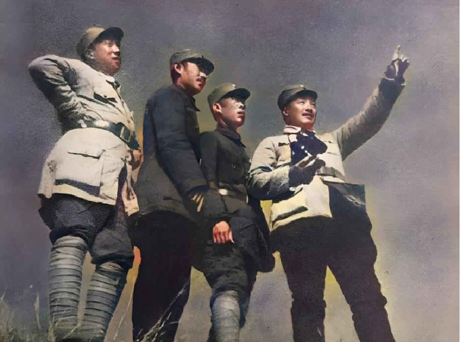 In October 1937, He Long and others inspected the terrain at Yanmen ...