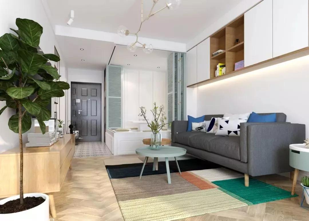 80 square meters, two bedrooms, the hard decoration cost 64,000, and ...