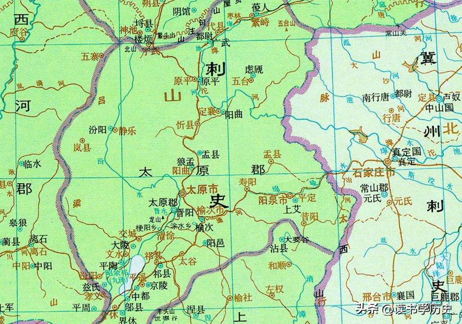Through the map, understand the historical changes of Yangquan City ...