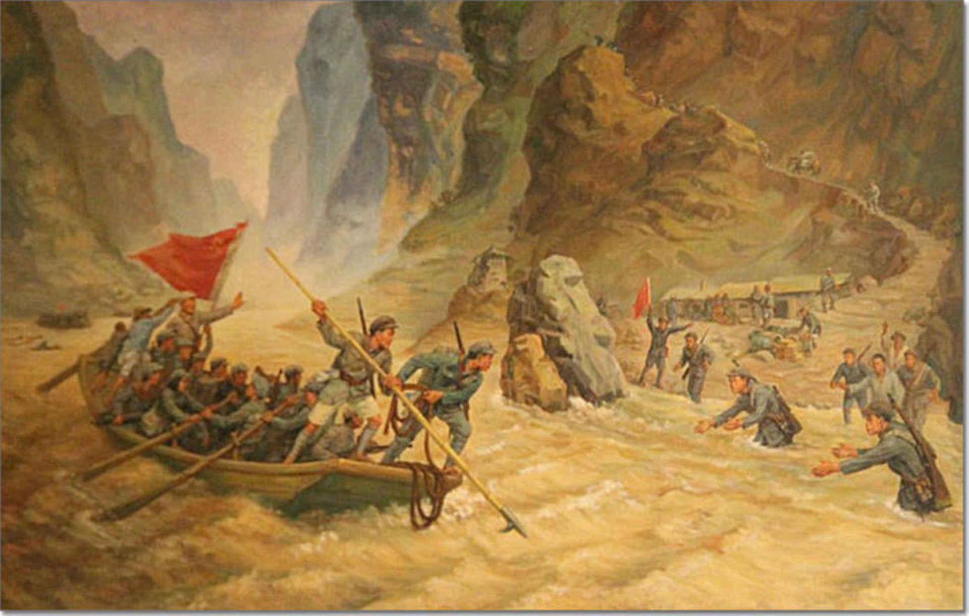 In 1935, by the Dadu River, an old scholar asked to see Mao Zedong late ...