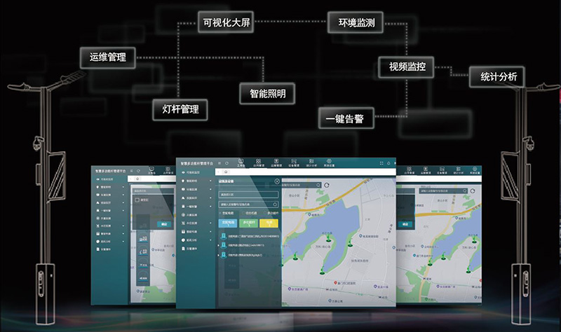 What are the functional modules of the smart pole cloud platform and ...
