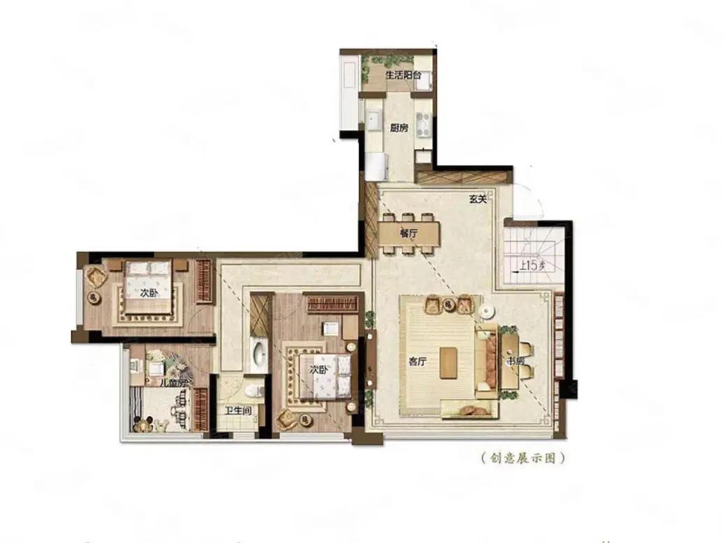 The 125-square-meter duplex apartment is too wow - iNEWS