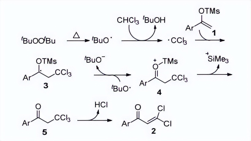 Synthesis of β-carbonyl sulfone compounds by free radical coupling ...