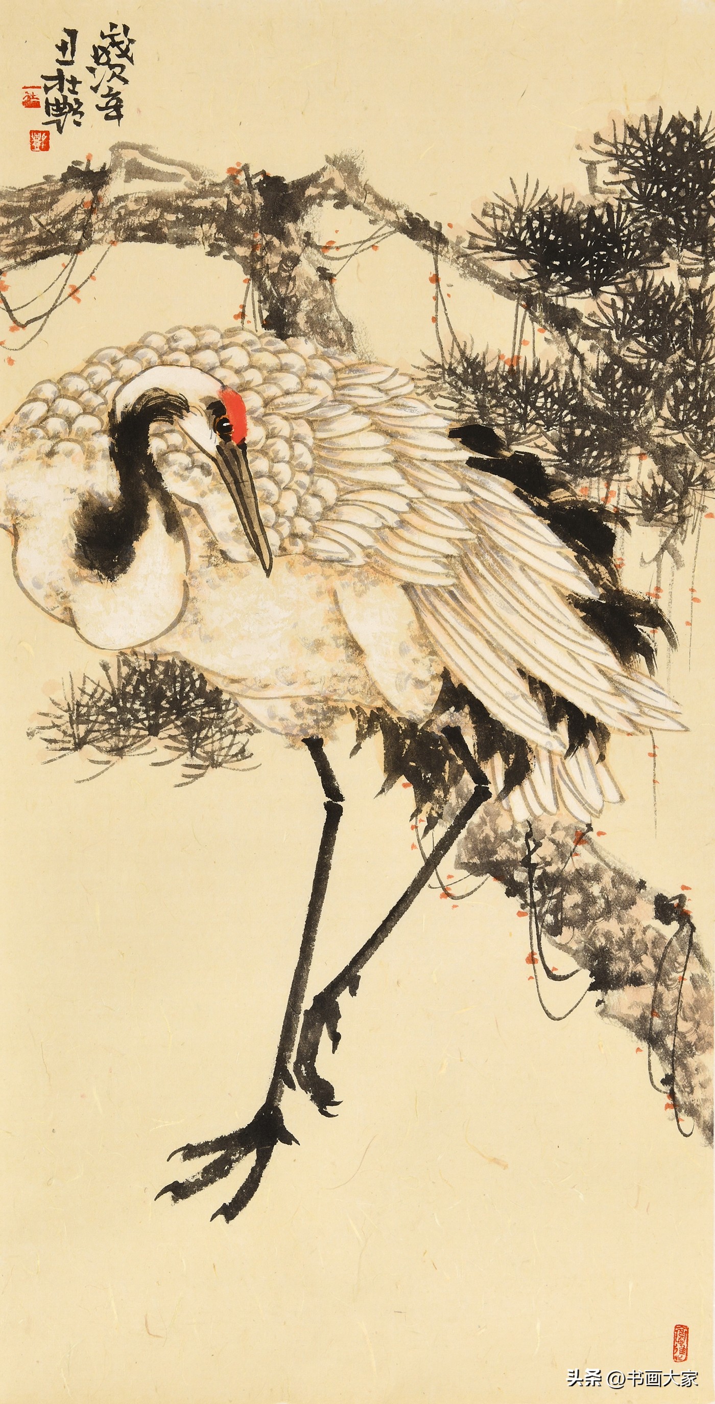 "Painter Du Yan" Danqing's wonderful hand cranes are flying, and the ...