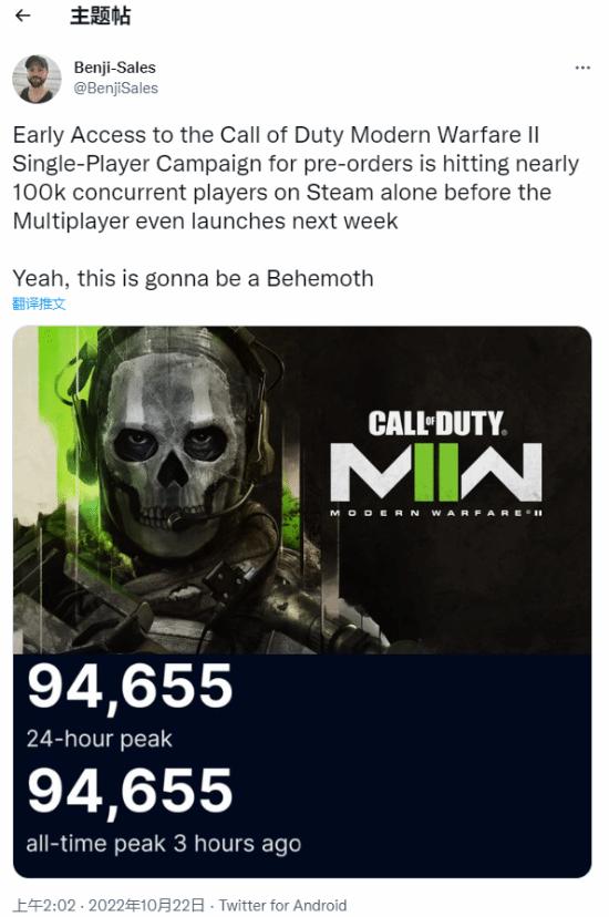 Activision's "Call of Duty: Modern Warfare 2" ranks third in 24-hour ...