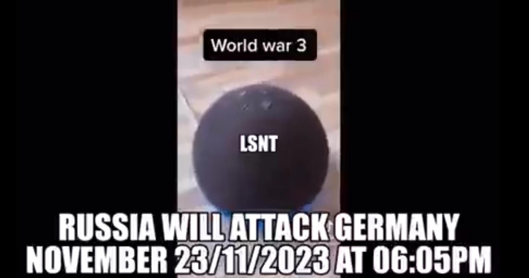 Alexa Prediction of World War III: November 23, 2023 in the afternoon ...