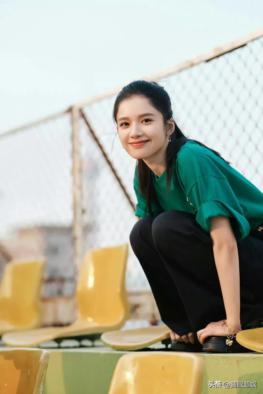 Zhang Jingyi's high ponytail photo shoot is full of energy and her side ...