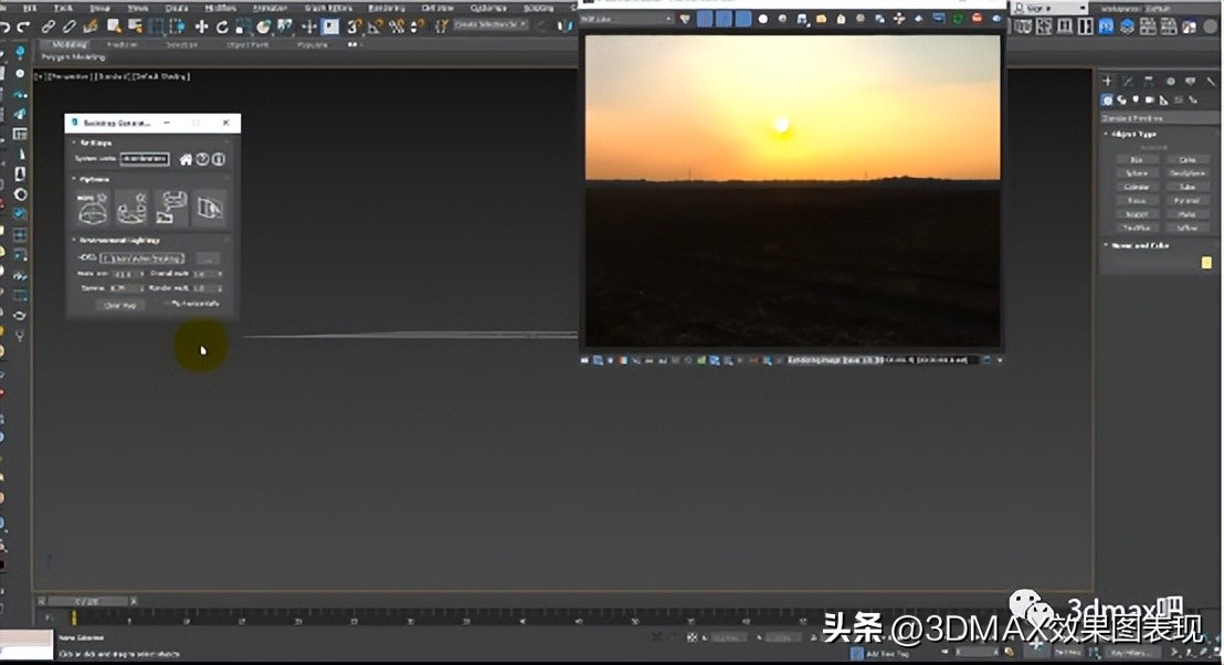3dmax background generation, easy to achieve the desired background ...