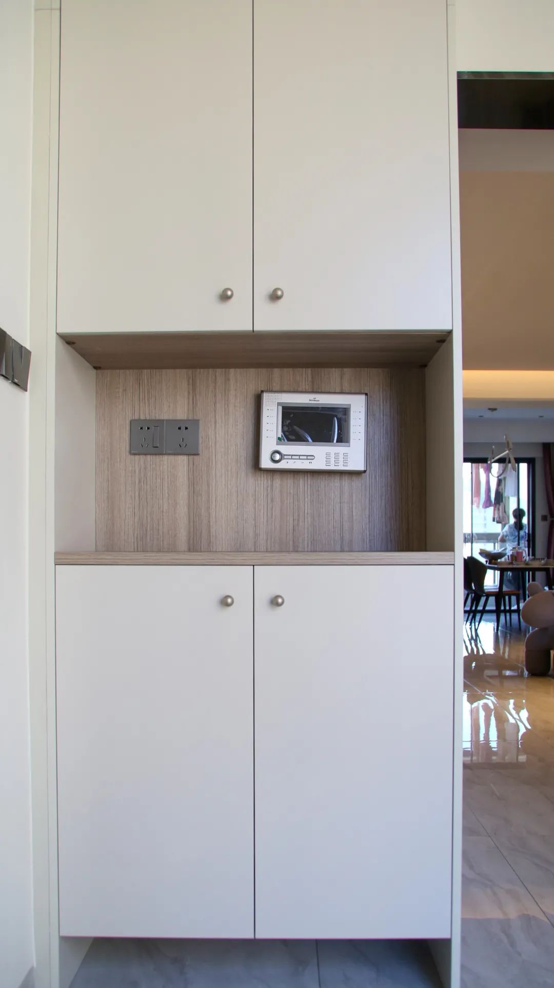 100㎡ decoration case sharing, simple and warm 3 bedrooms, the entrance ...