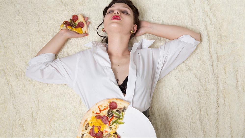 The 24-year-old woman suffered from stomach problems due to overeating ...