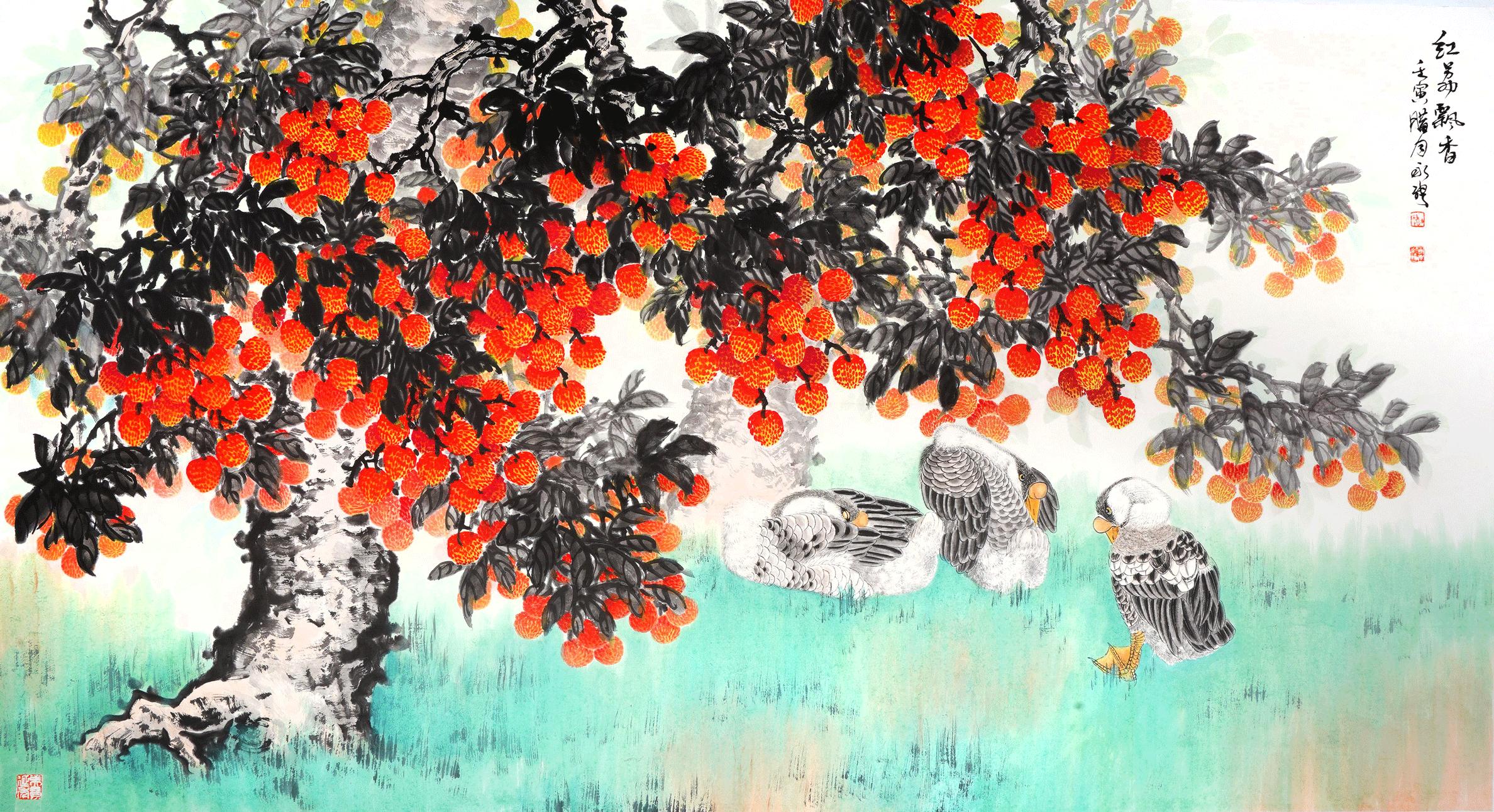 Fragrant writing and ink, a famous Lingnan school of painting! Li ...