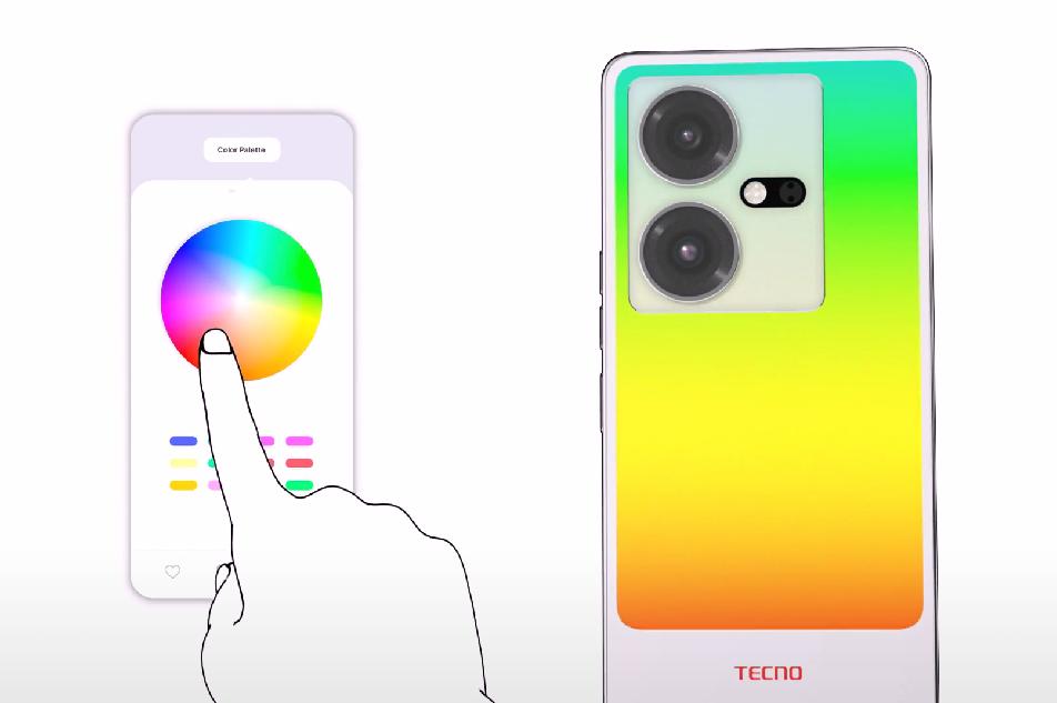 Transsion demonstrates chameleon technology, the phone body can be ...
