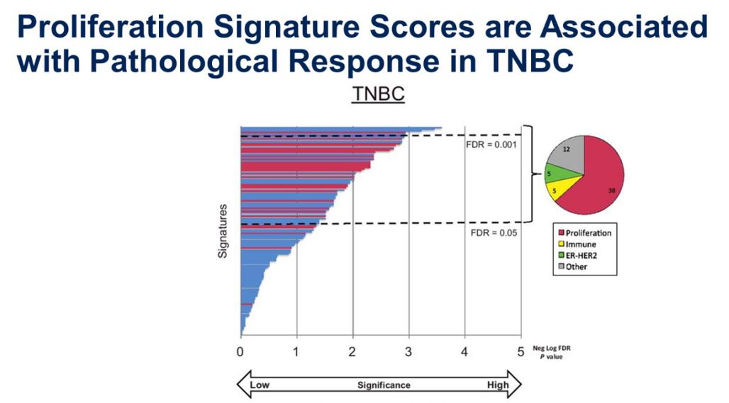 Tumor proliferation signature predicts response to neoadjuvant therapy ...