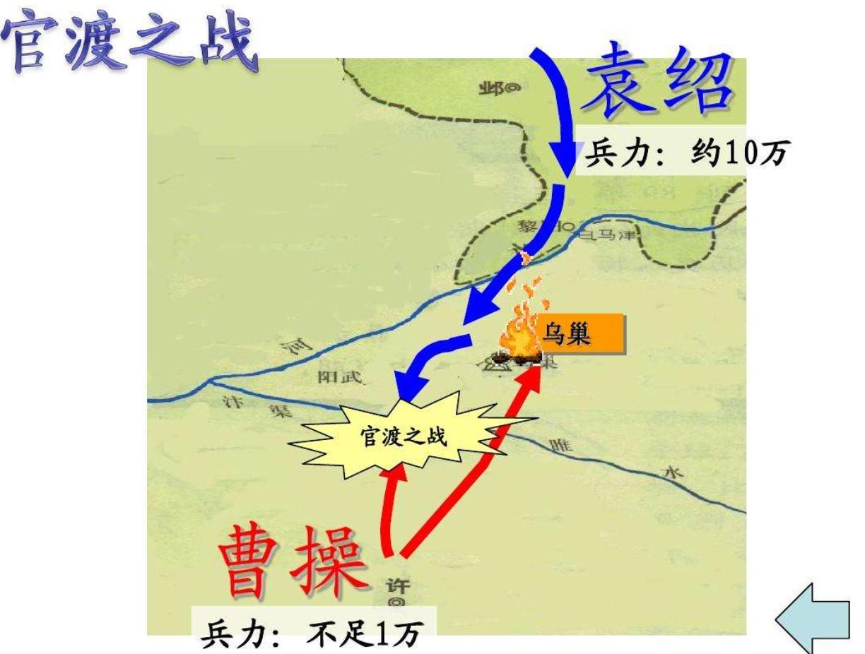 A large-scale battle between Cao Cao and Yuan Shao for domination of ...