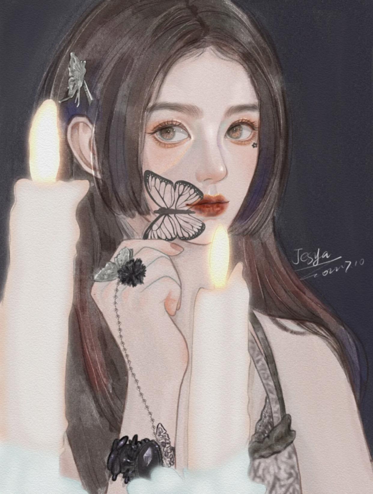 Illustrations of ancient costume avatars, warm souls will eventually ...