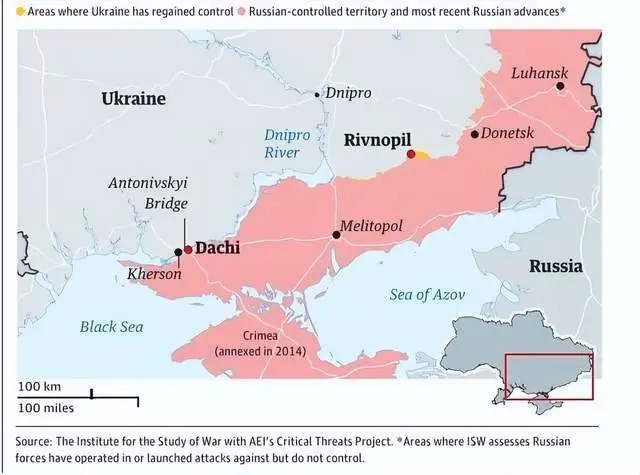 The key to the strategic layout: the Antonovsky Bridge triggers a tug ...