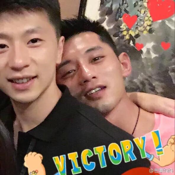 A close photo of Zhang Jike and Ma Long, Zhang Jike is not as handsome ...