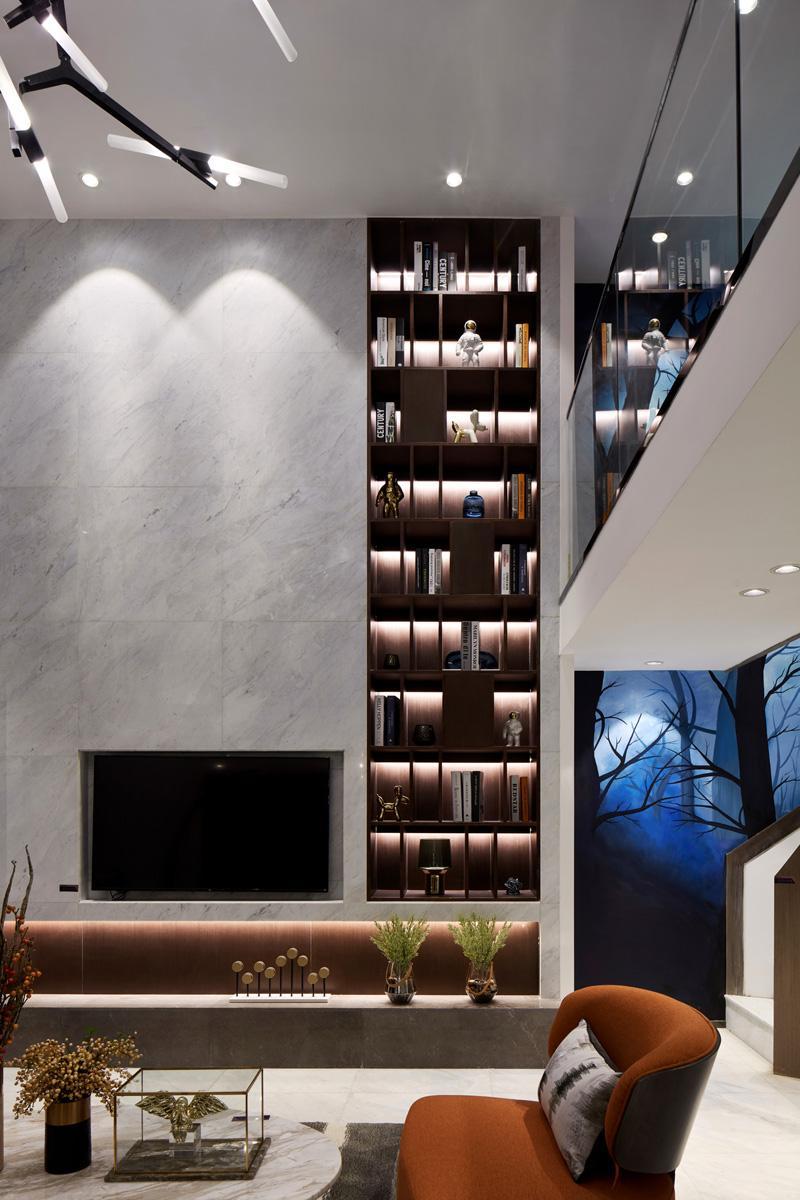 The 92-square-meter modern-style two-bedroom apartment is not simple ...