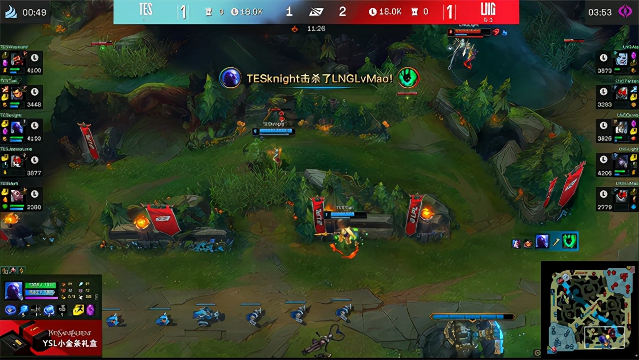 LOL-LPL：knight瑞茲法術涌動戰神附體，TES所向披靡2-1擊沉LNG - 資訊咖