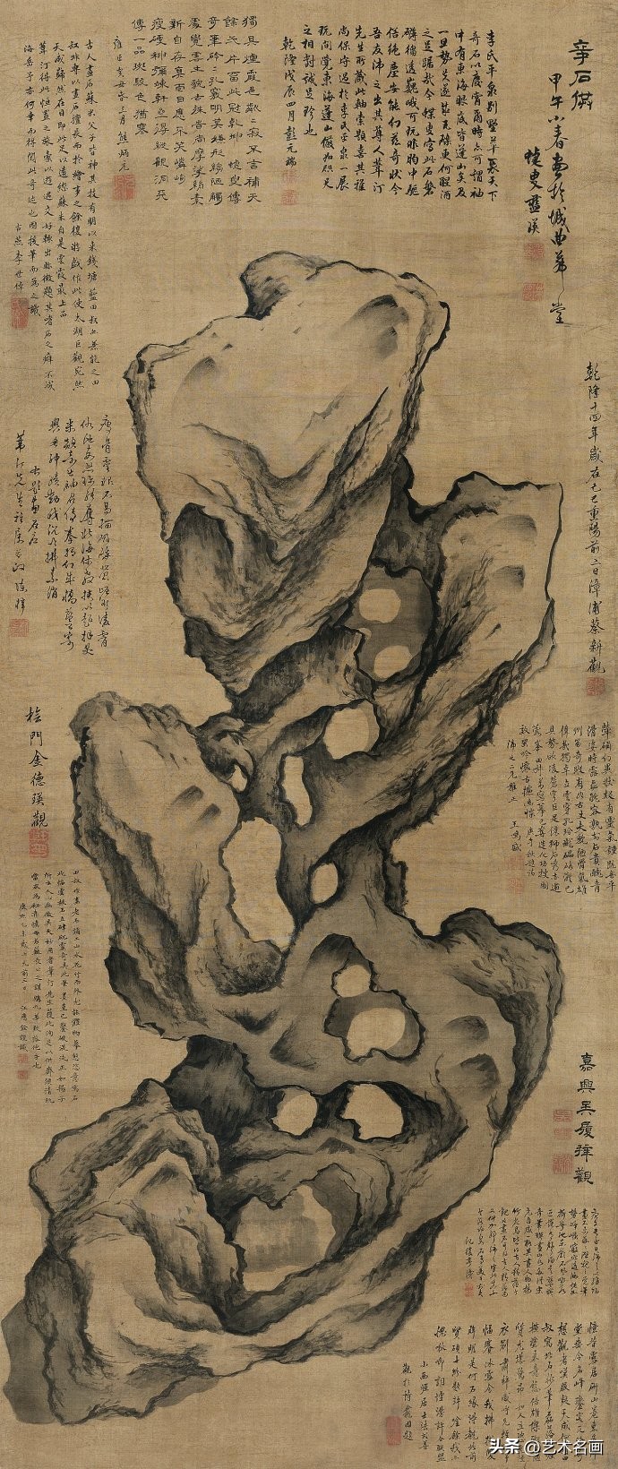 Strange stones painted by famous masters of the Ming Dynasty: thousands ...