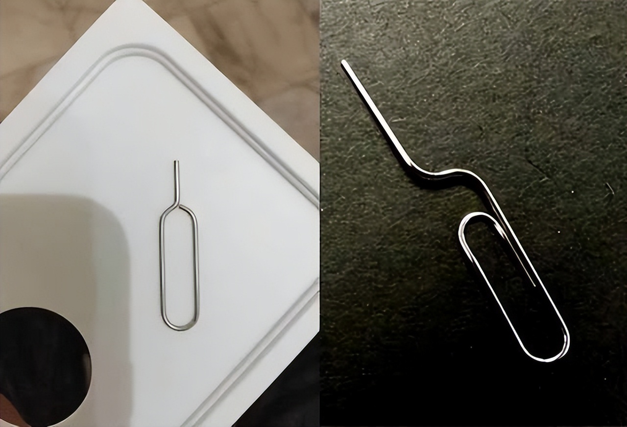 Inserting a paper clip into the mobile phone solves a problem that many ...