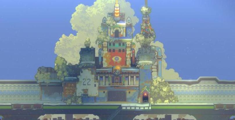 The beautiful 2D game "The Land of the Wind", the picture ceiling of ...