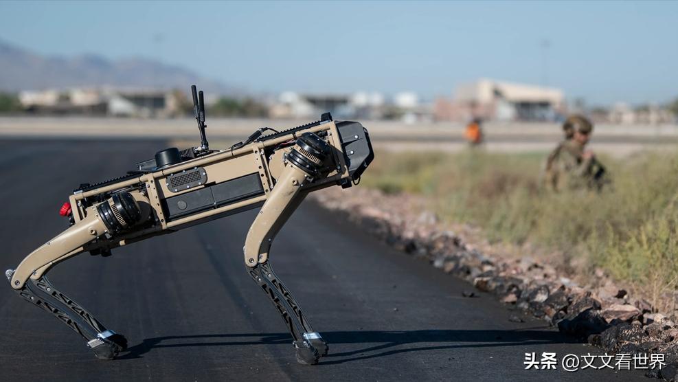 The Chinese robot dog formed a combat force and fired several shots to ...