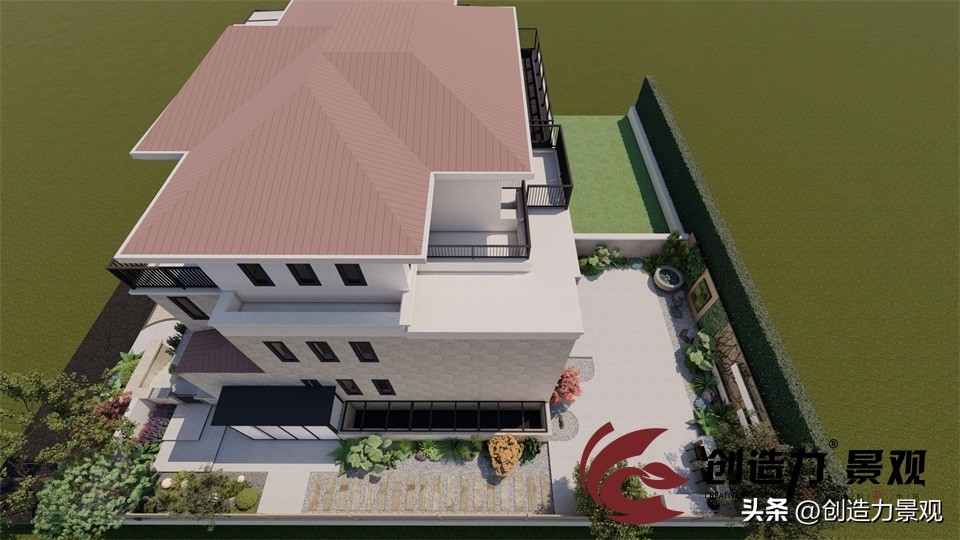 130 square meters of modern minimalist courtyard, the ultimate sense of ...