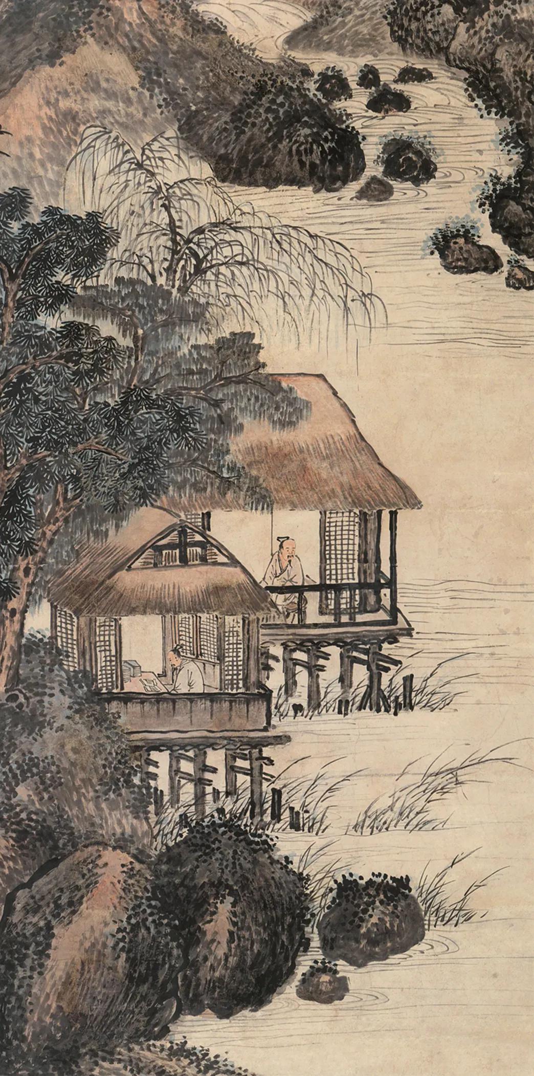 Appreciation of Xi Gang's "Landscape Painting in the Style of Shen Zhou ...