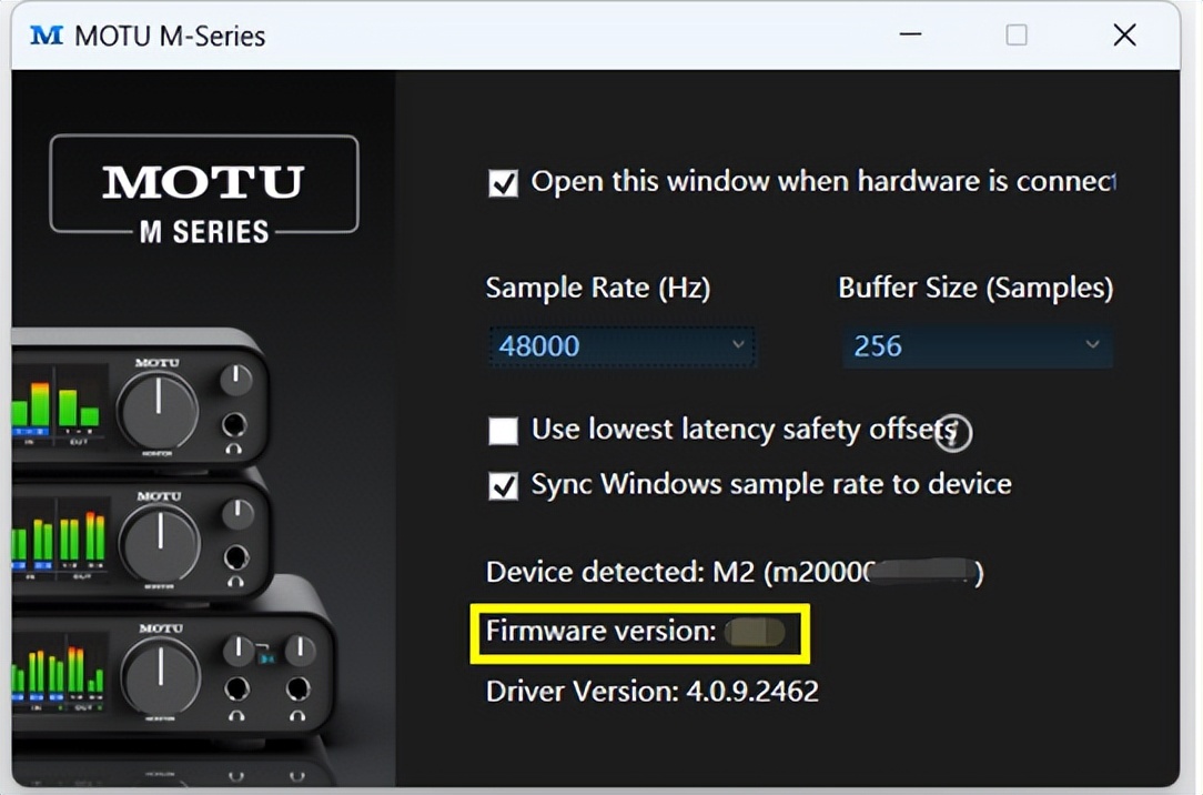 MOTU M2 audio interface firmware upgrade process - iMedia