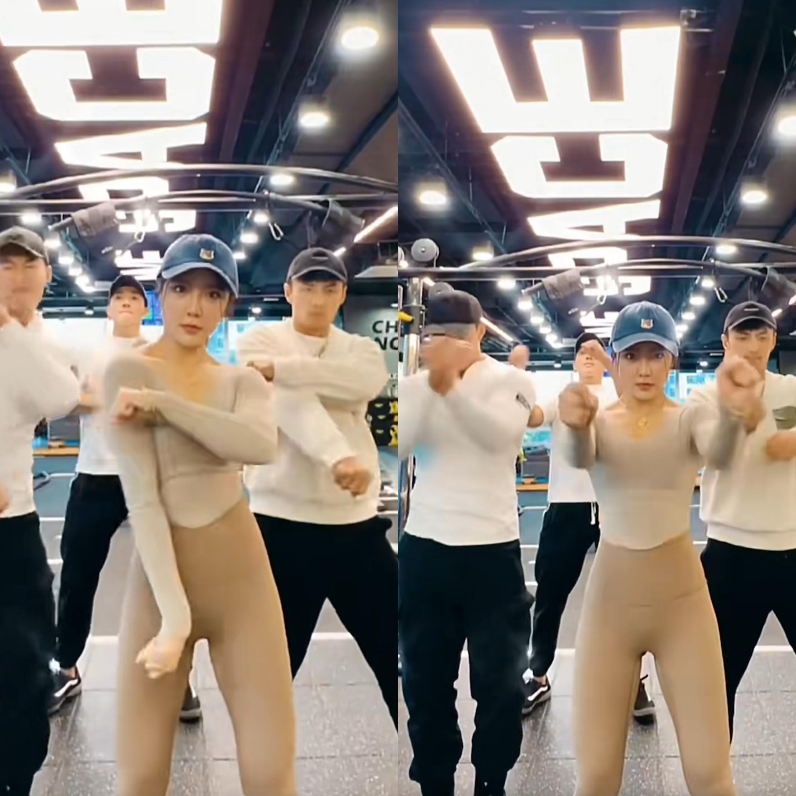 Female star Zhao Ting showed a video of dancing in the gym, sparking ...