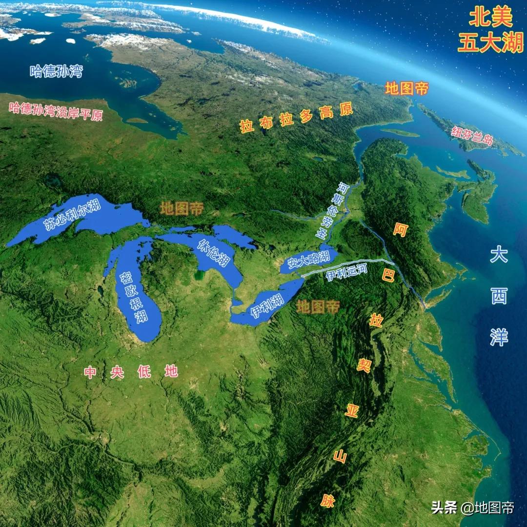 How does the United States build a canal to give the Great Lakes access ...