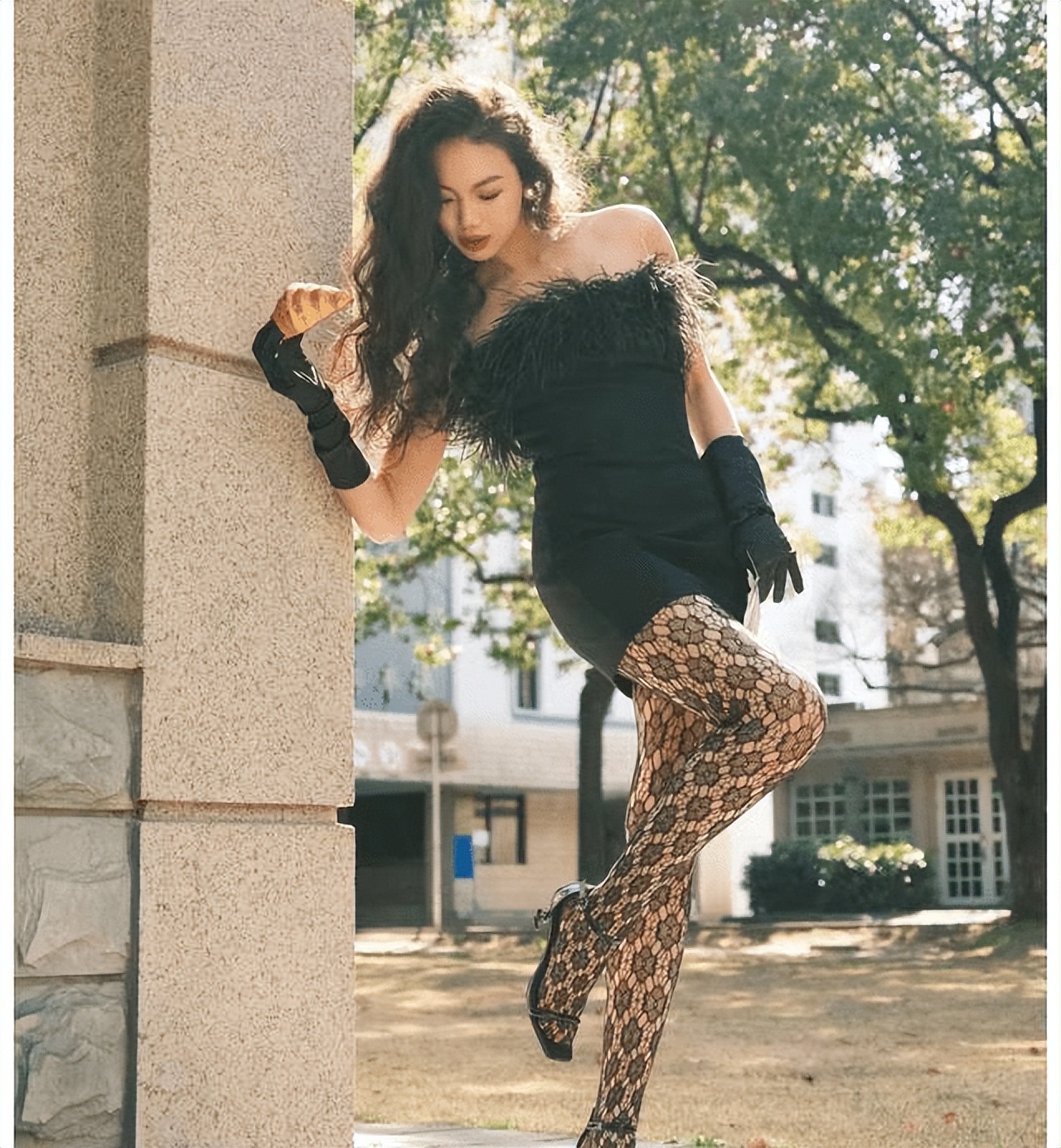 I was amazed by Shanghai women's "waistless" collocation! Look thinner ...