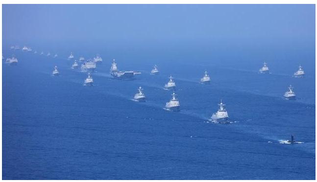 The Chinese Navy's dual aircraft carrier formation appeared in the ...