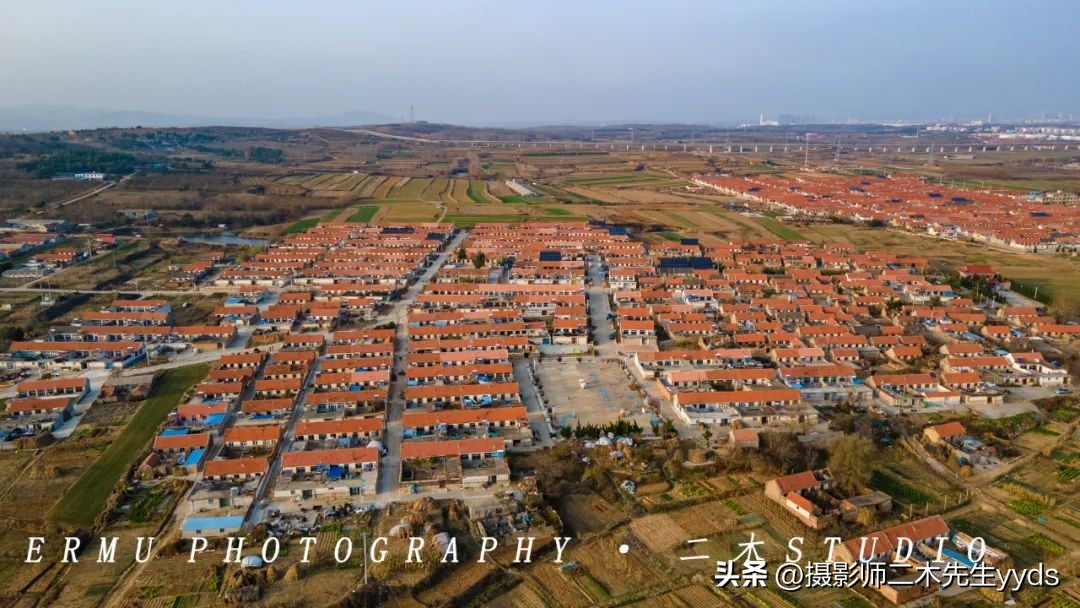 Aerial photography of Anjia Village, Rushankou Town, which used to be ...
