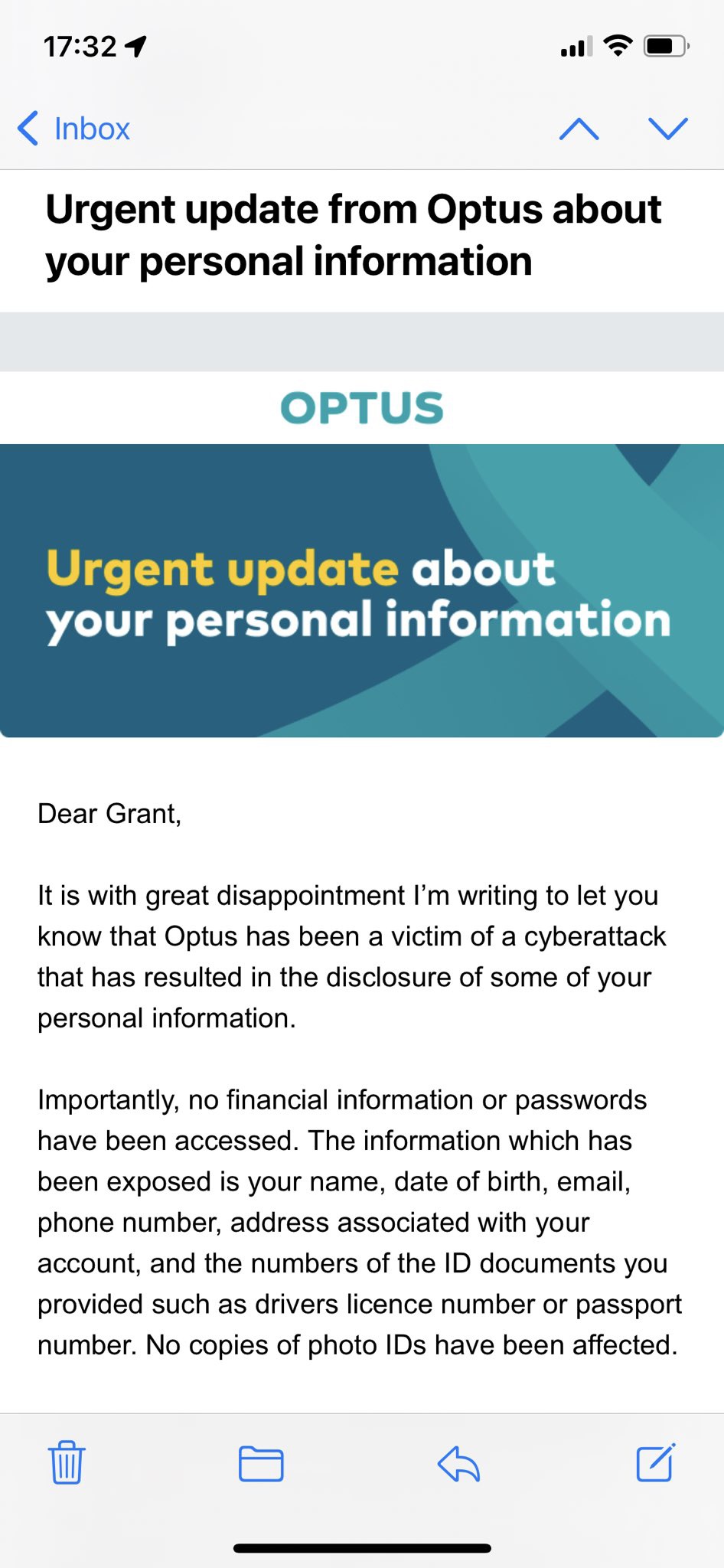 Optus user data breached, about 40% of Australian personal information ...