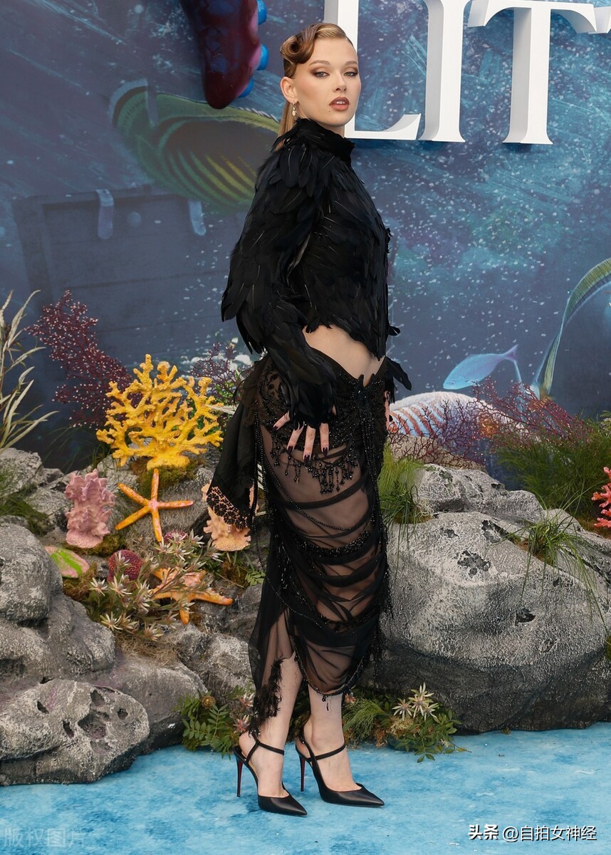 Jessica Alexander at the London premiere of 'The Little Mermaid' - iNEWS