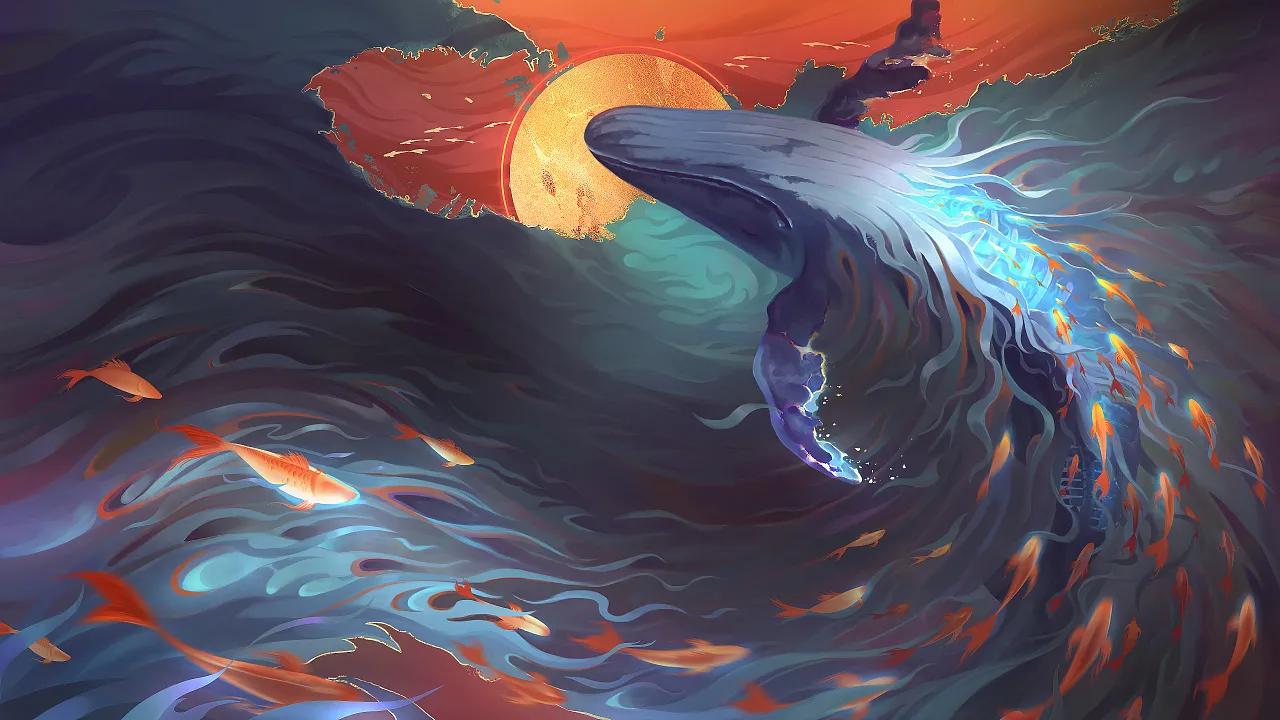 What's the difference between "whale fall" and "whale burst"?One is art ...