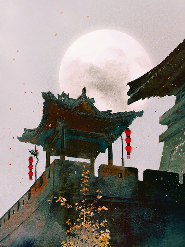 This Tang poem is ancient and distant, with a sense of desolation and ...