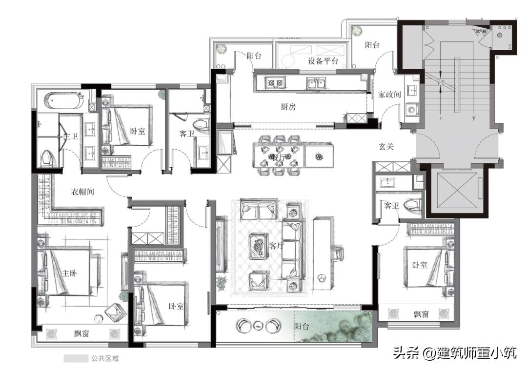 183 square meters, four rooms: four studios, three bedrooms facing ...