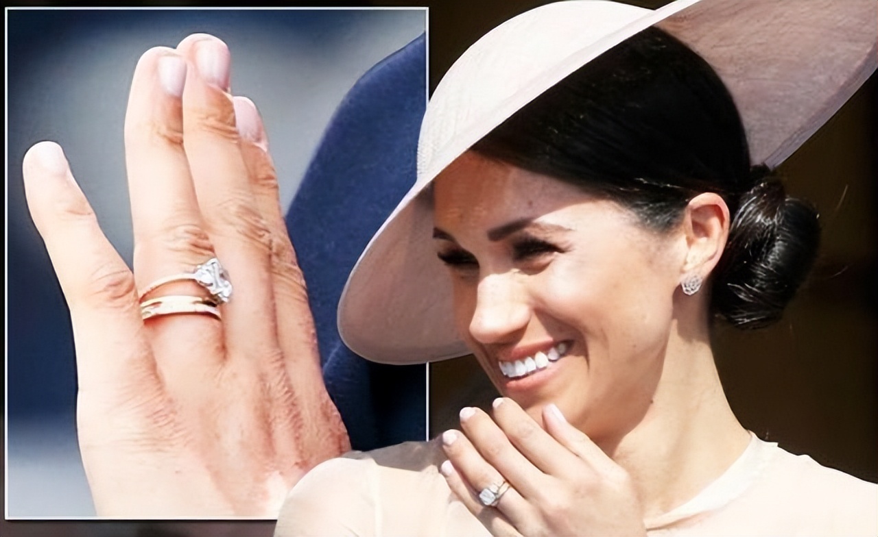 Meghan's new look takes a luxurious route, wearing gold and silver and ...