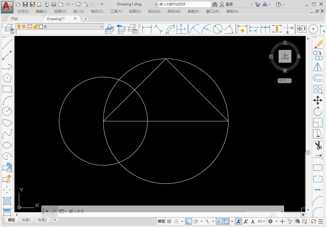 The application of CAD reference zoom command and reference rotation ...