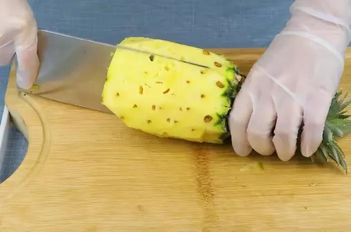 Cutting pineapples, these 3 methods are the best, no peeling or eye digging, easy to learn, easy ...