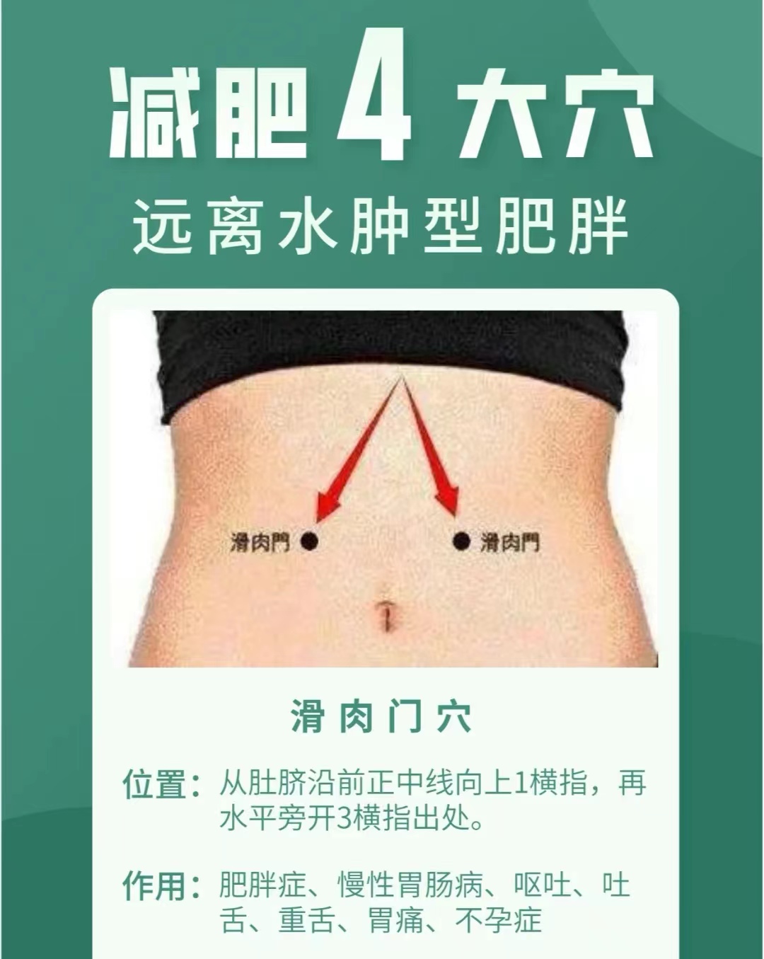 The 4 major weight loss points of the body are more effective than ...