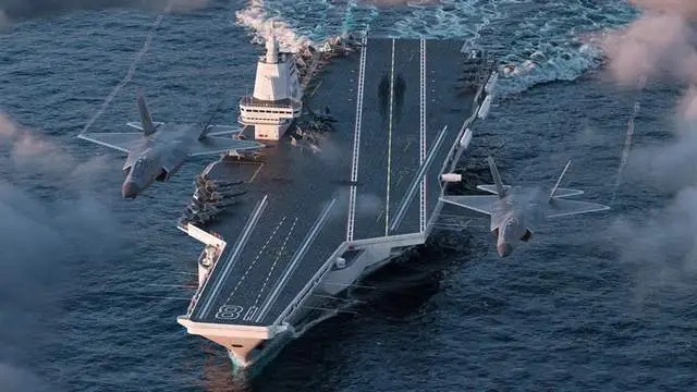 Naval Festival aircraft carrier enters the test to review the ...
