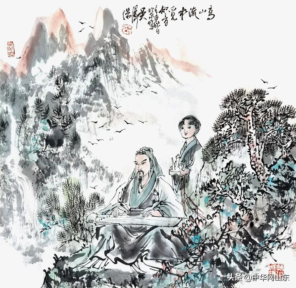 A little bit of aura, a thousand miles of fast wind---famous painter Wu ...